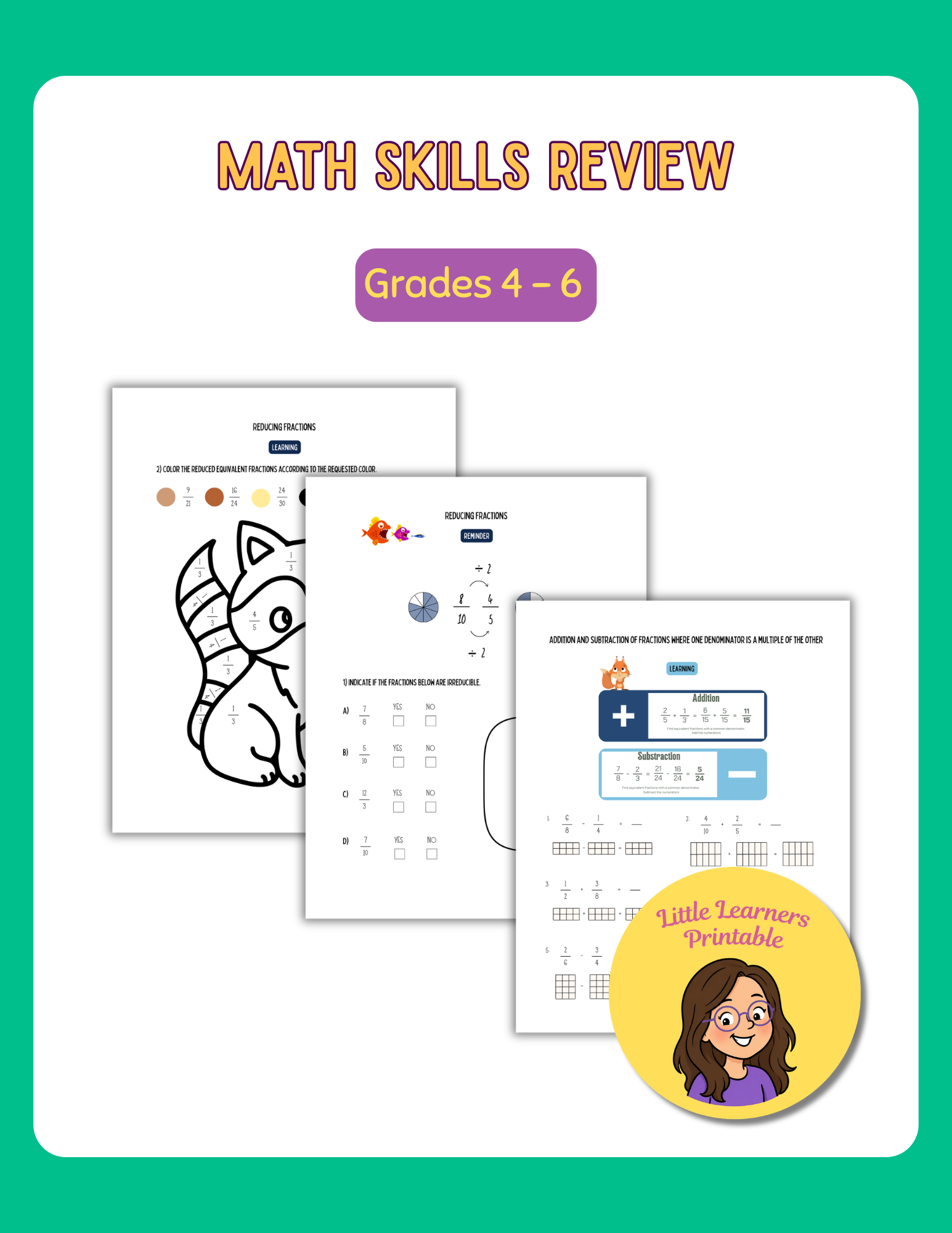 Comprehensive Math Practice Pack #1 - 95 pages – JD ressources